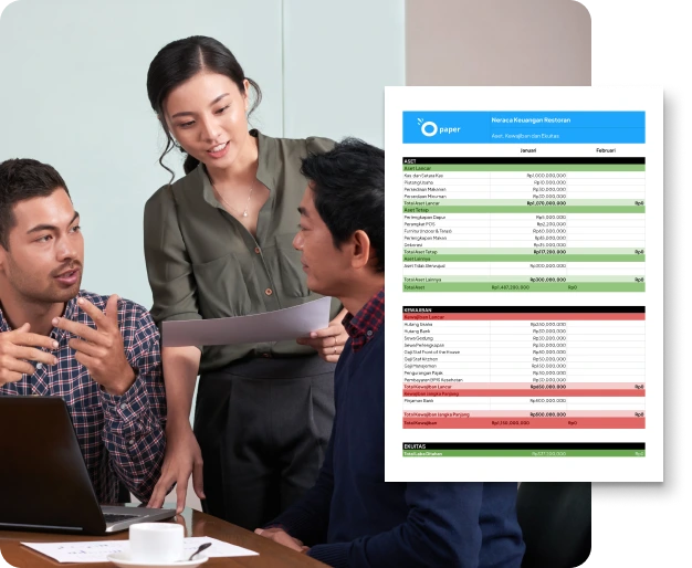 Neraca Keuangan Bisnis Restoran (Template Excel Gratis)