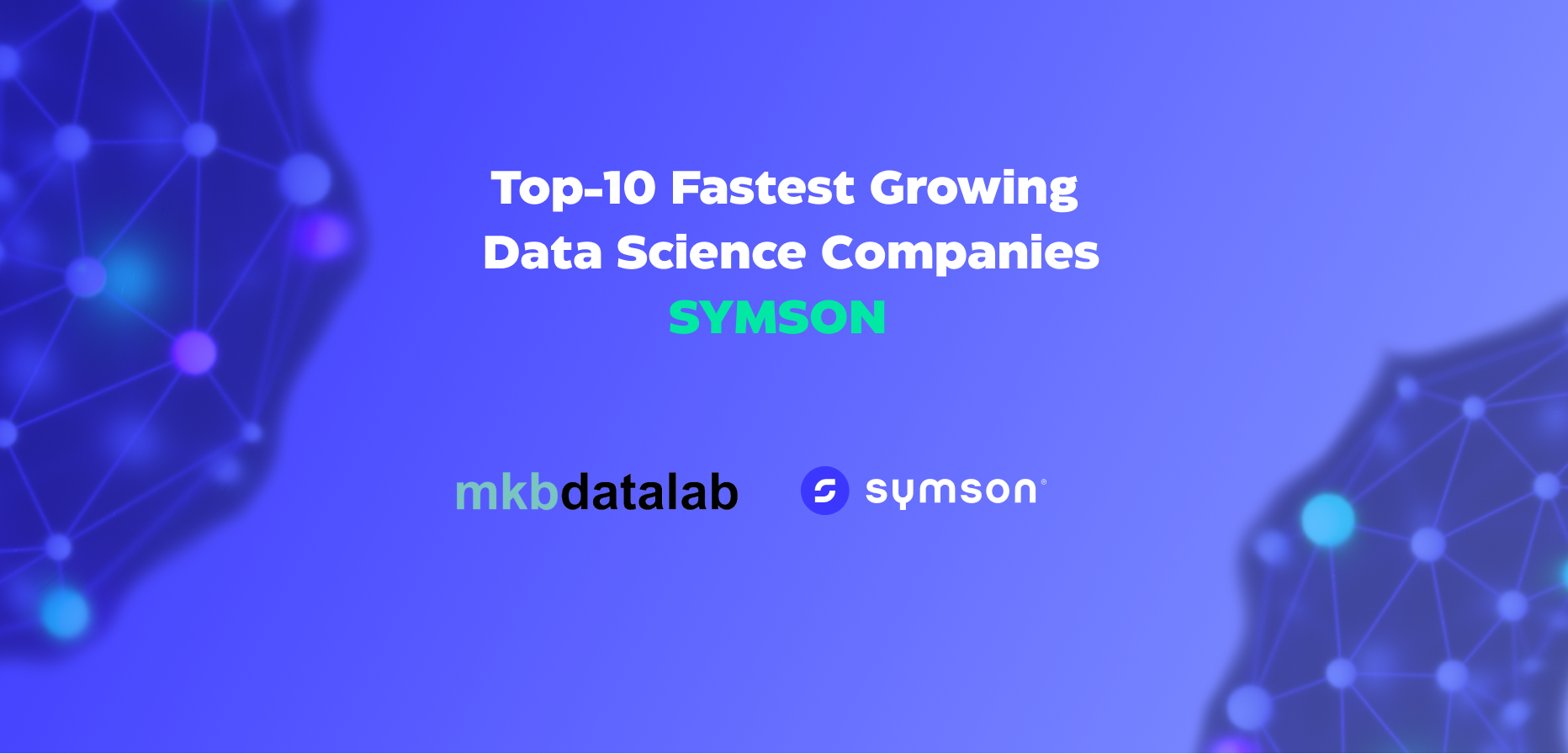 SYMSON among Top 10 fastest growing Companies in Data Science
