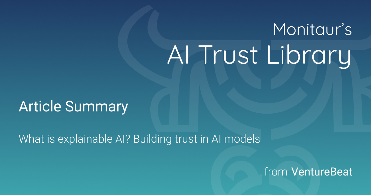 What is explainable AI? Building trust in AI models