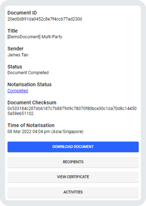 Blockchain Enhanced Digital Signing - Sign.net