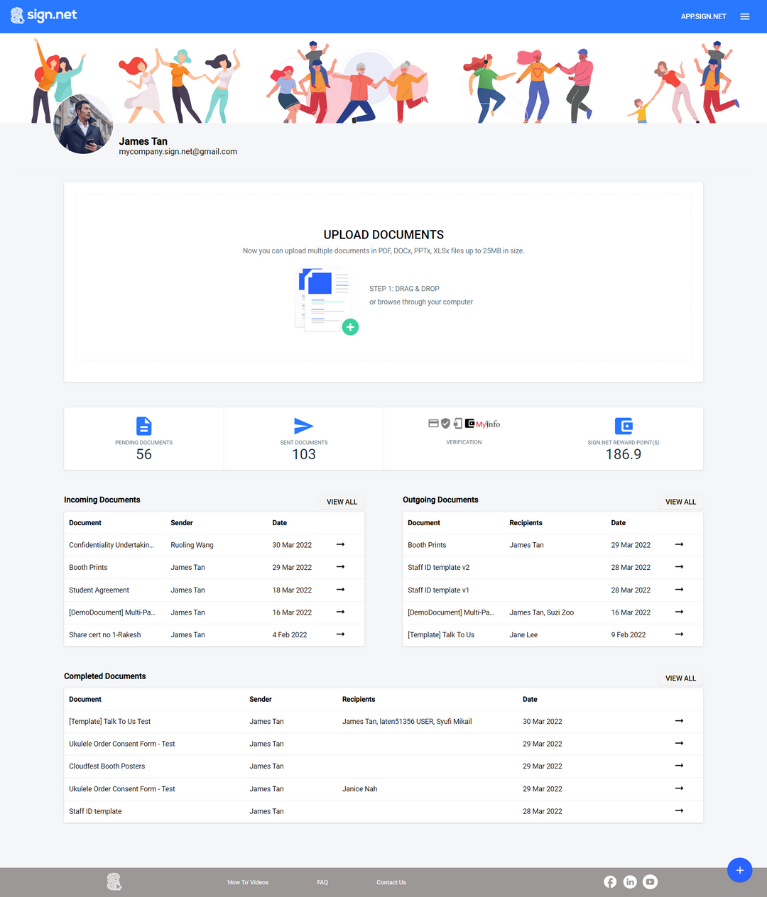 Blockchain Enhanced Digital Signing - Sign.net