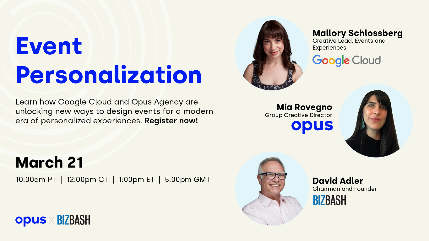 Event Personalization Webinar | Opus Agency