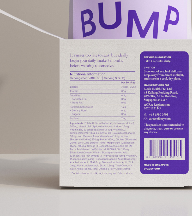 Bump: Prenatal Supplement | Made with 12 Bioavailable Ingredients ...