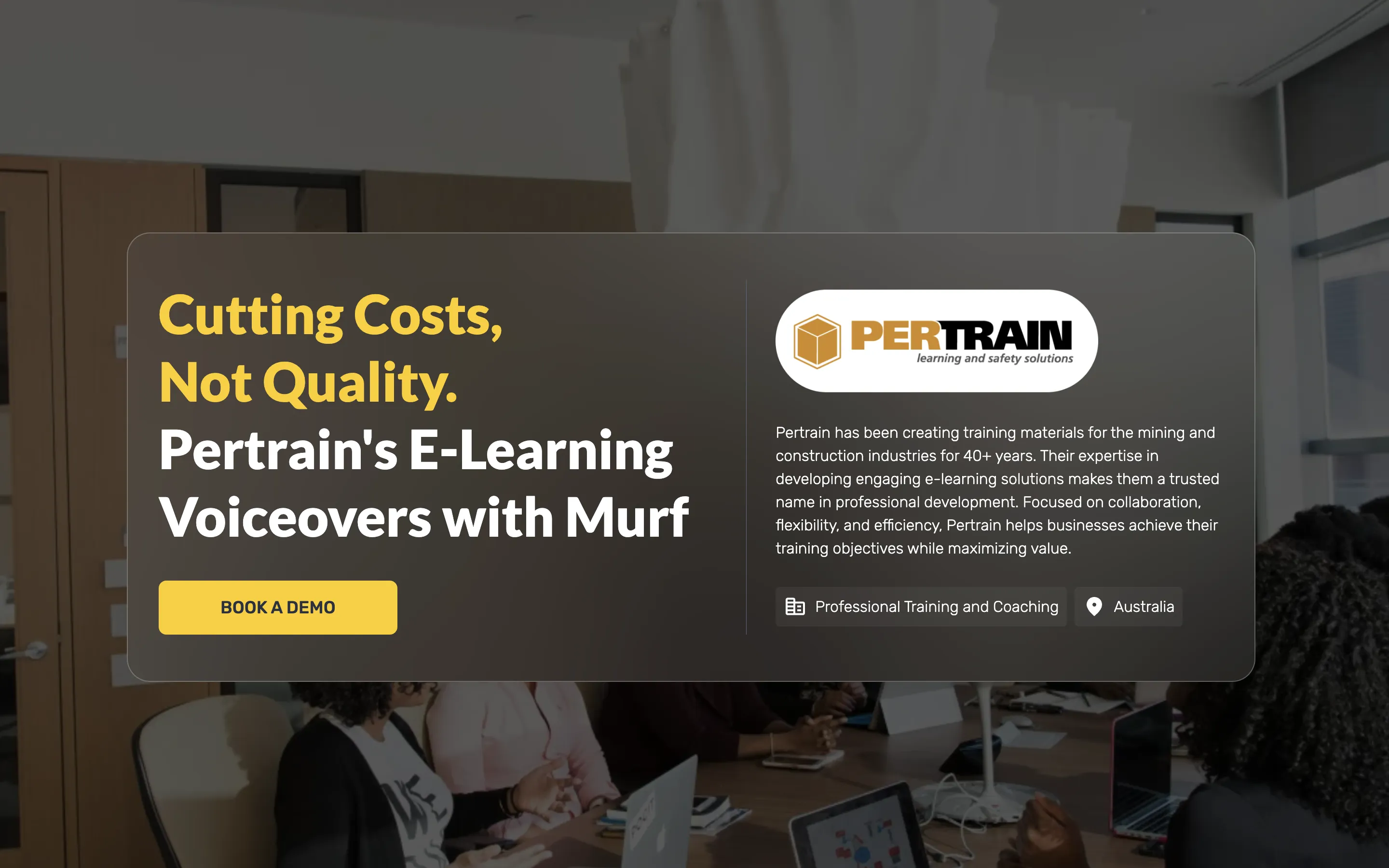 Pertrain Streamlines Voiceover Operations with Murf