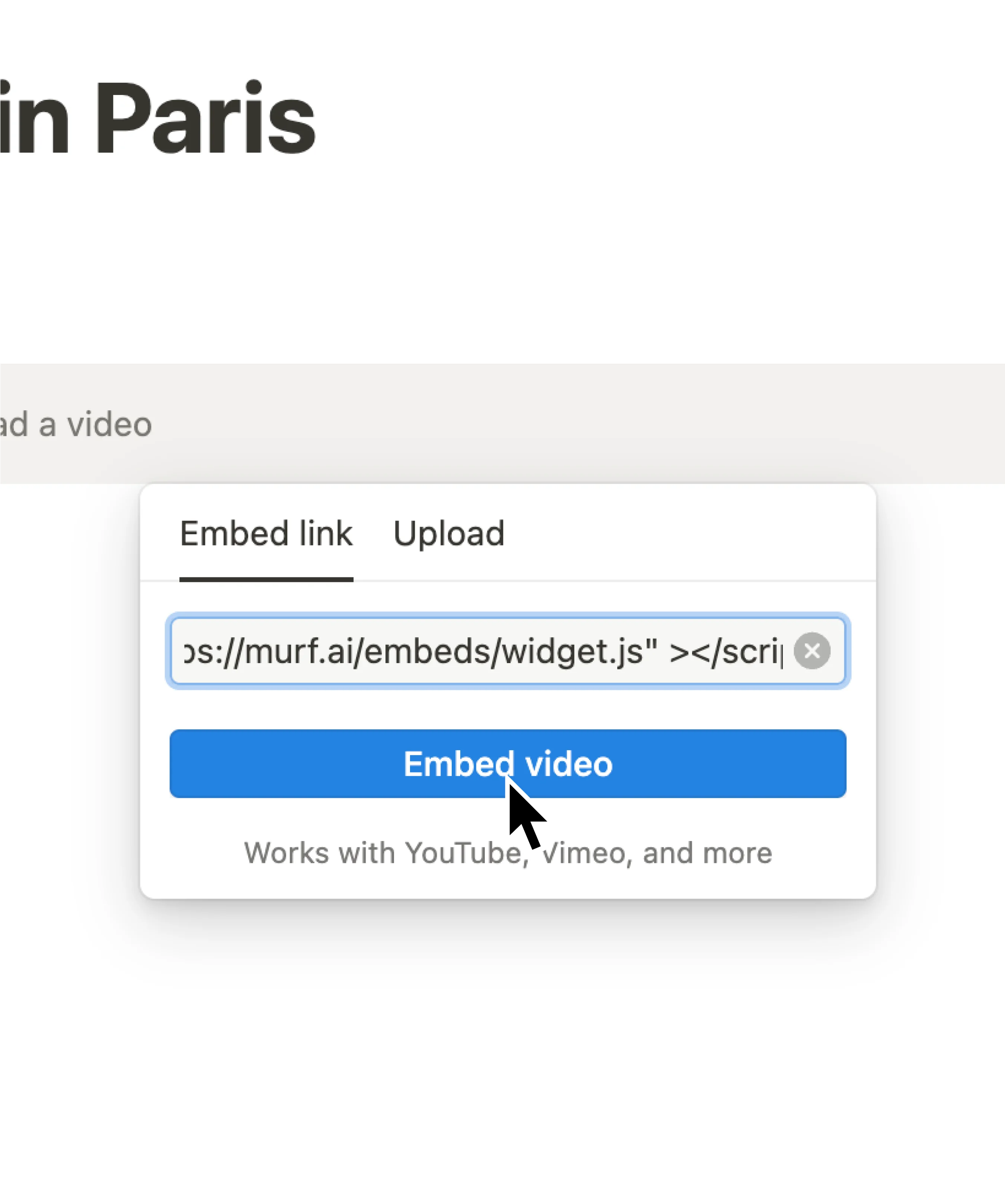 Embed Murf voices using HTML iframe to your website
