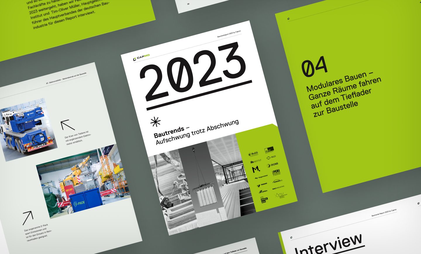 Capmo Trendreport 2023 - Exklusive Interviews & Ausblick auf die Baubranche