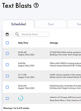 August 2022 | Text Blasting