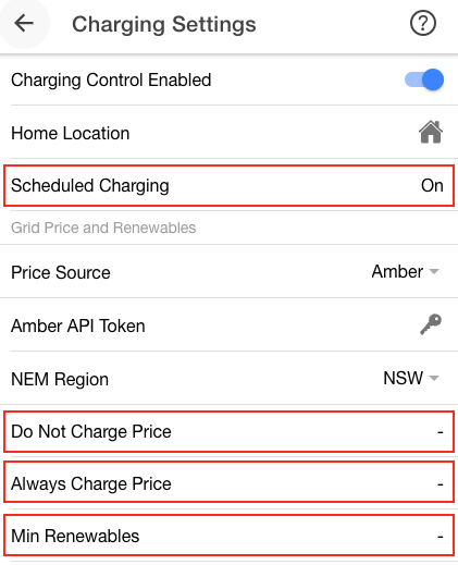 Configuring Charge HQ for use with Amber Electric