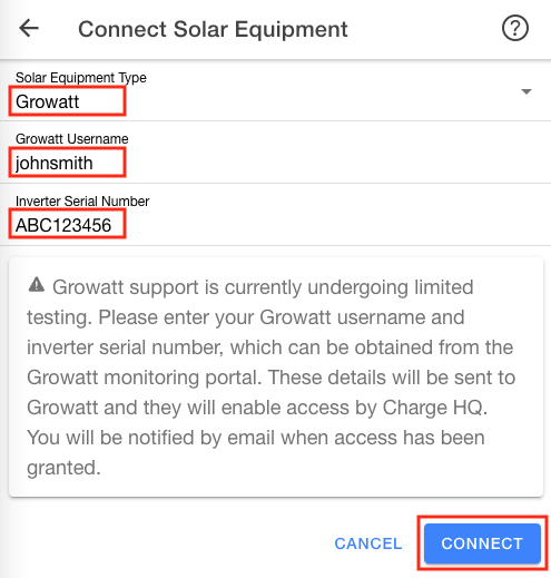 Growatt configuration guide for solar EV charging