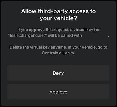 Tesla Home Charging Configuration for Charge HQ