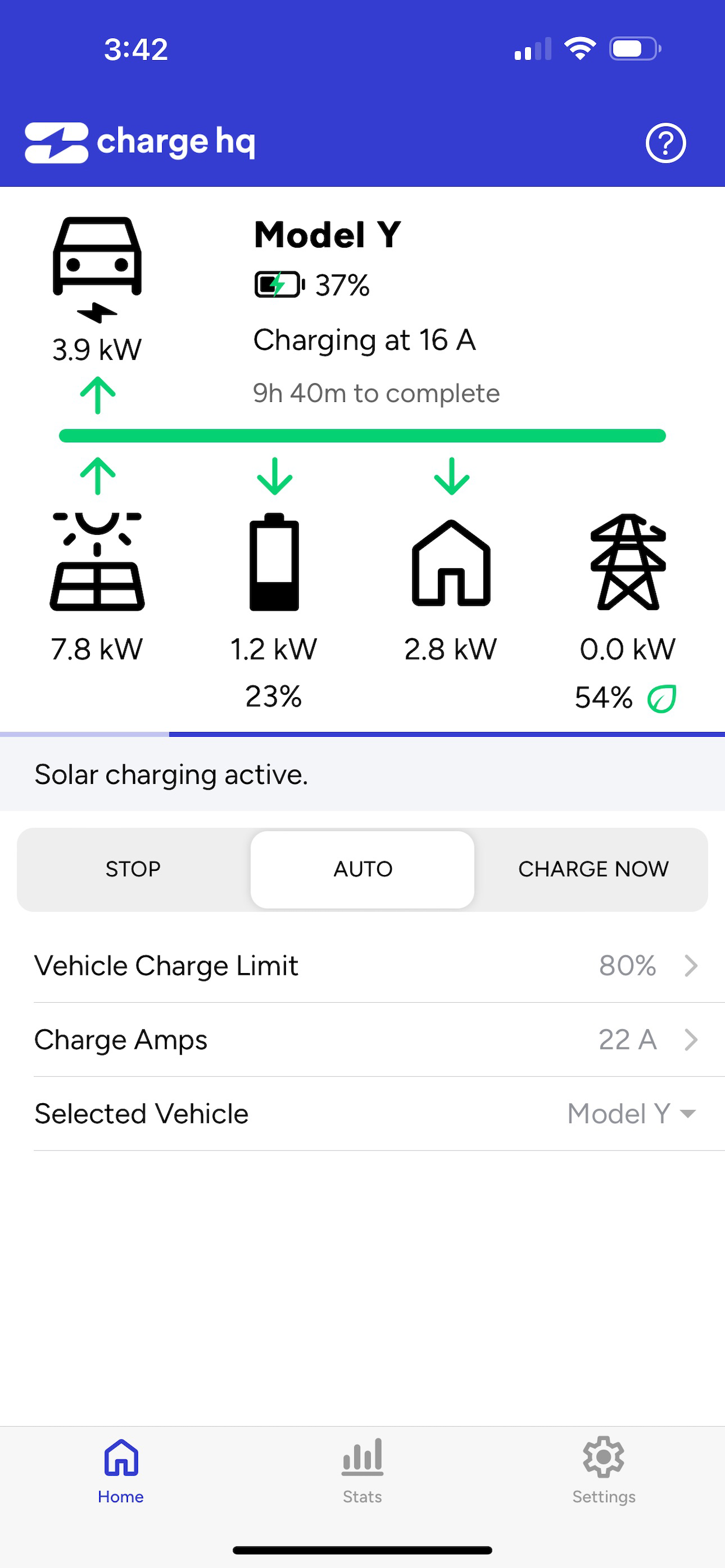 Charge HQ - Configuring the Charging Settings in the App