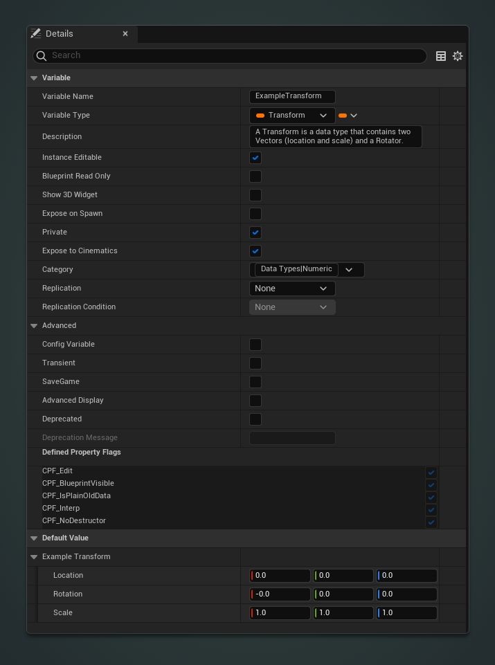 Blueprint Variables: What you need to know