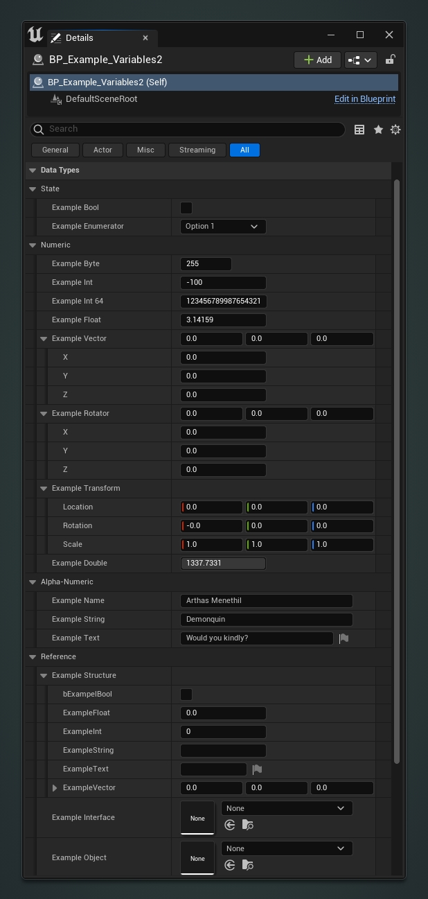 Blueprint Variables: What you need to know
