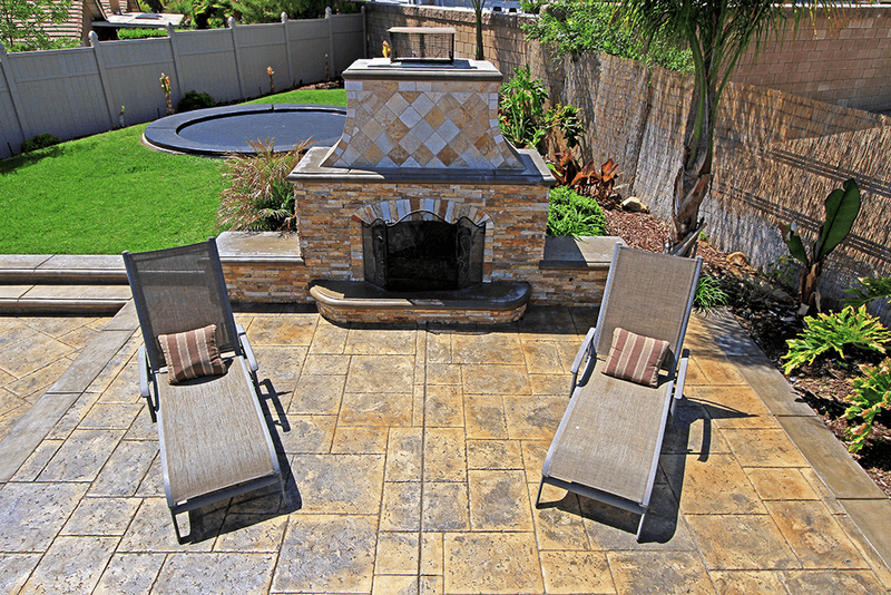 Tumbled Travertine Ashlar Versailles // Ashlar Stamps