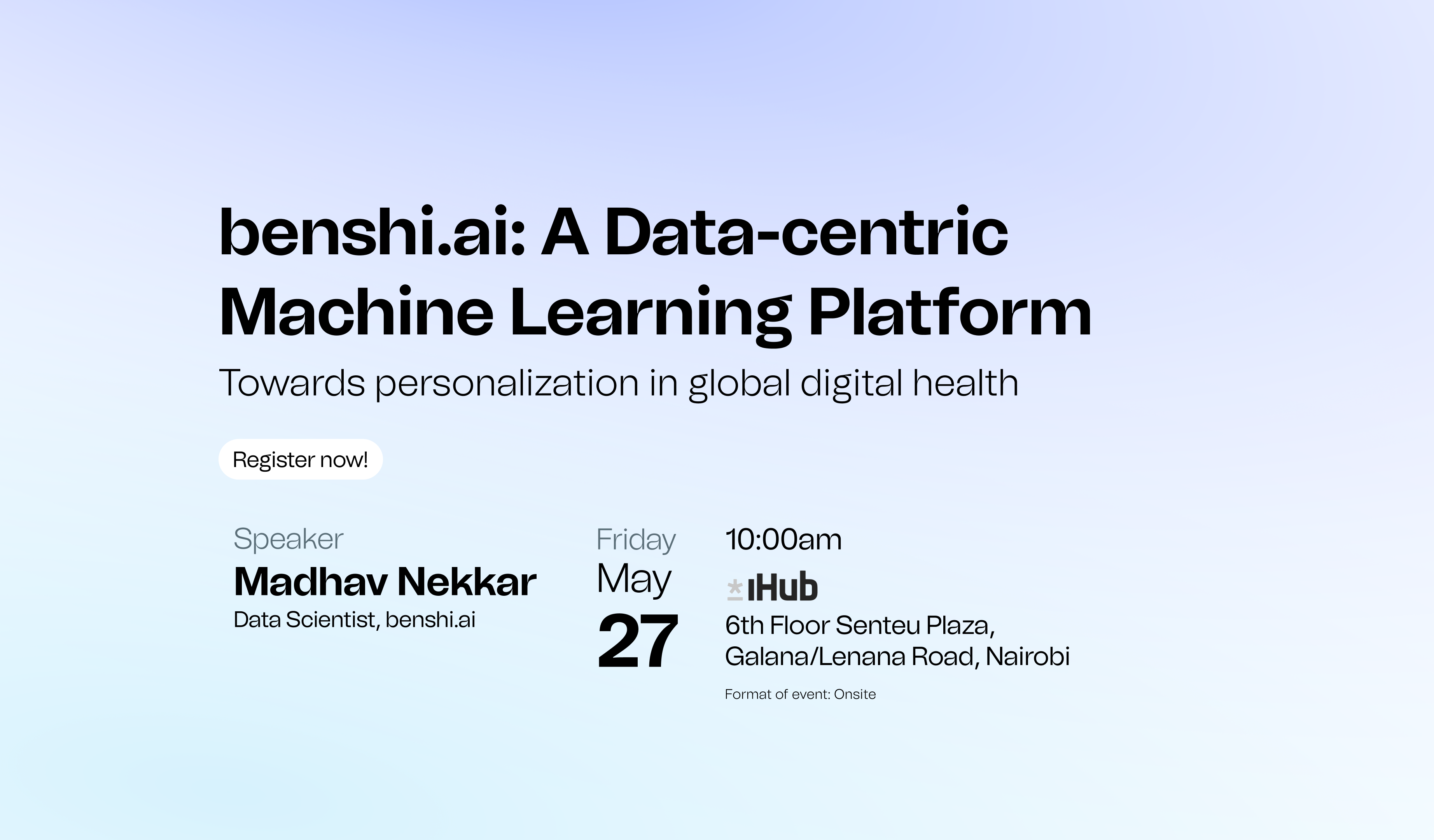 benshi.ai: A Data-centric Machine Learning Platform - Towards personalization in global digital ...