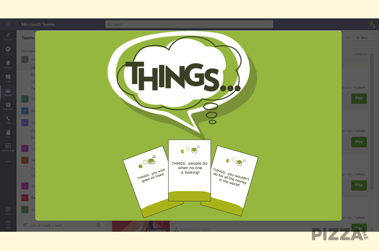 25 Virtual Games to Play With Coworkers on Microsoft Teams - Pizzatime