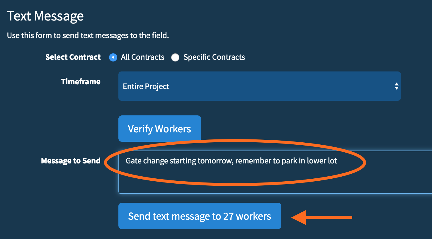 Construction Technology: Mass Text Messaging with the Eyrus Platform | Eyrus