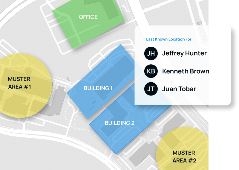 Evacuation mustering