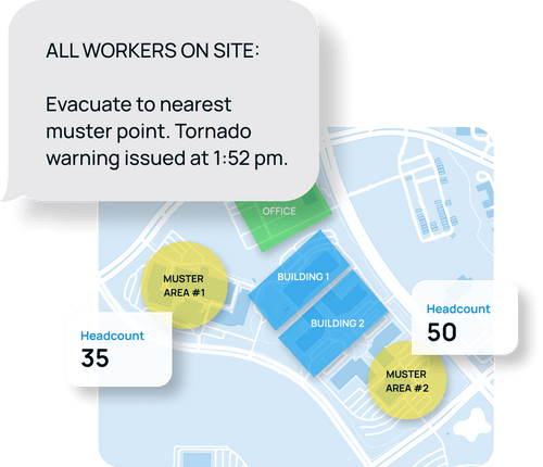 Evacuation mustering