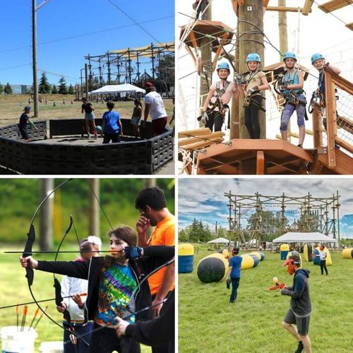 Zipline & Ropes Course Birthday Party Fun Center