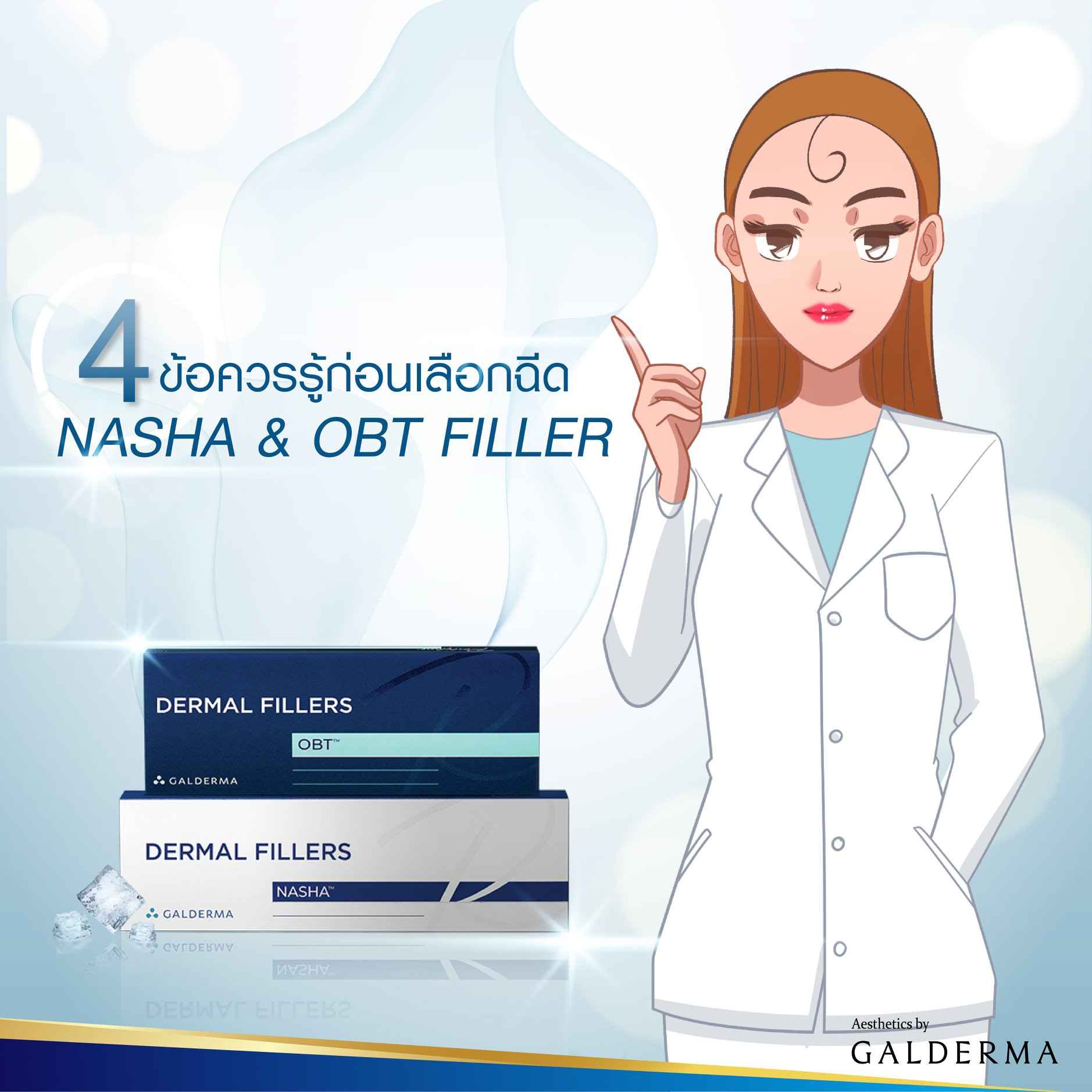 ทำความรู้จักการยกกระชับหน้าด้วย NASHA & OBT FILLER | Galderma Thailand