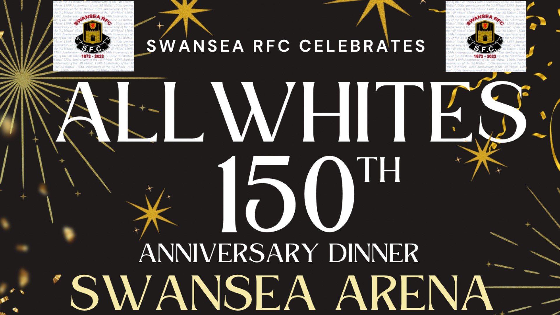 Swansea Arena | Swansea RFC 150th Anniversary Gala Dinner