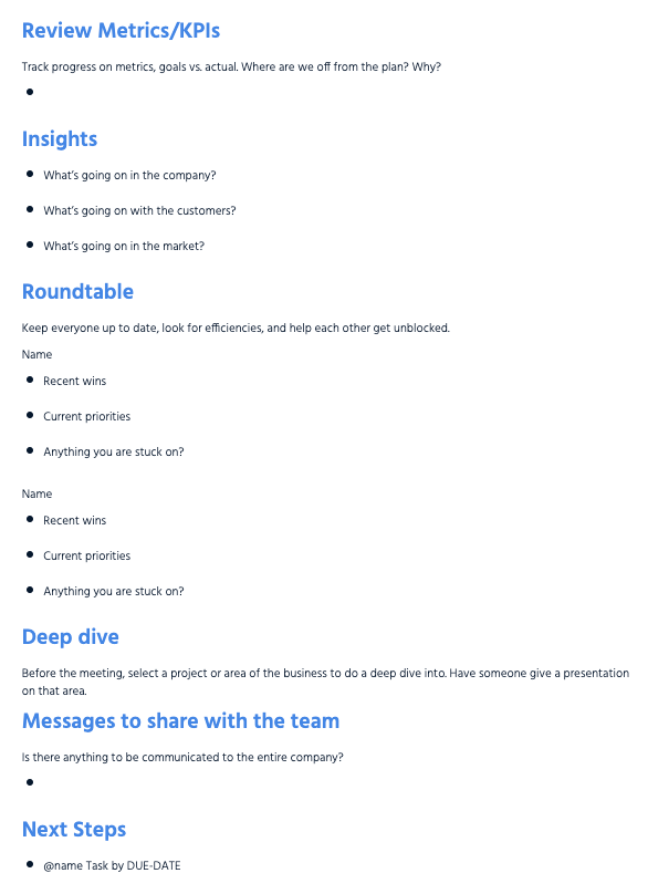 The Definitive Guide to Executive Meetings [+Free Sample Agenda Templates]