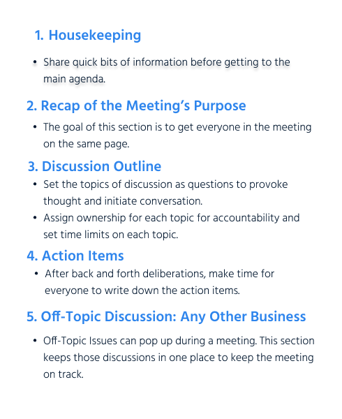 Lunch Meeting Agenda Template