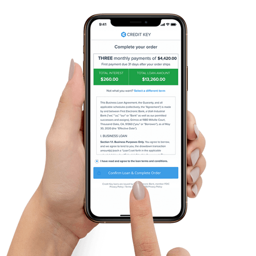Flexible, easy, and instant financing for your business