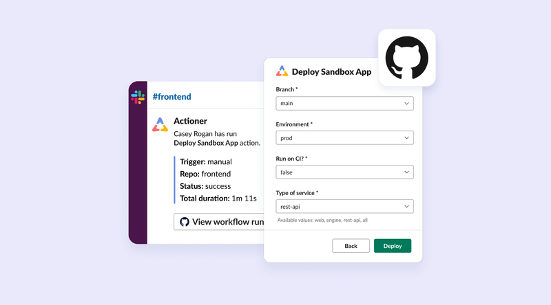 Github Actions Workflows App For Slack