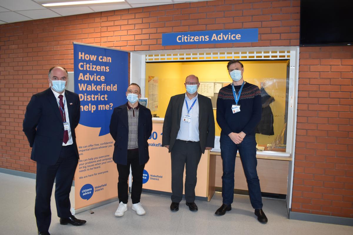 Citizens Advice service opens at Pinderfields Hospital