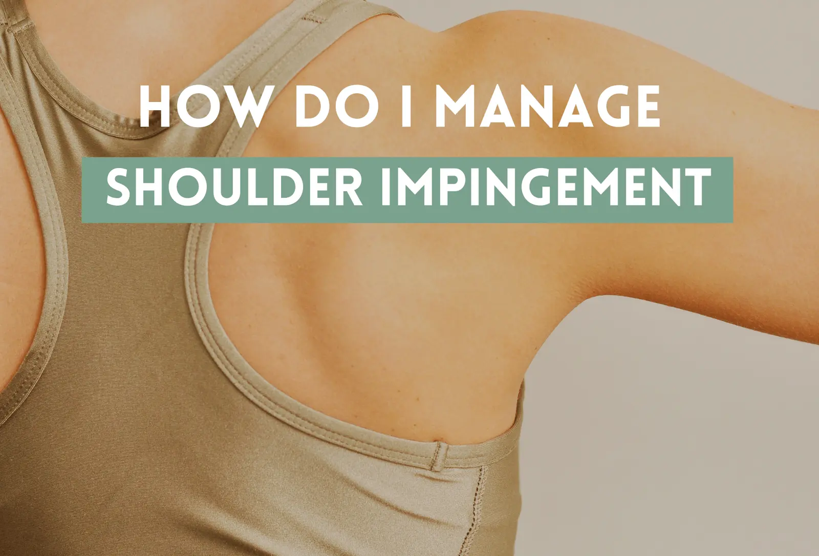 Shoulder impingement - Ground Up Physio