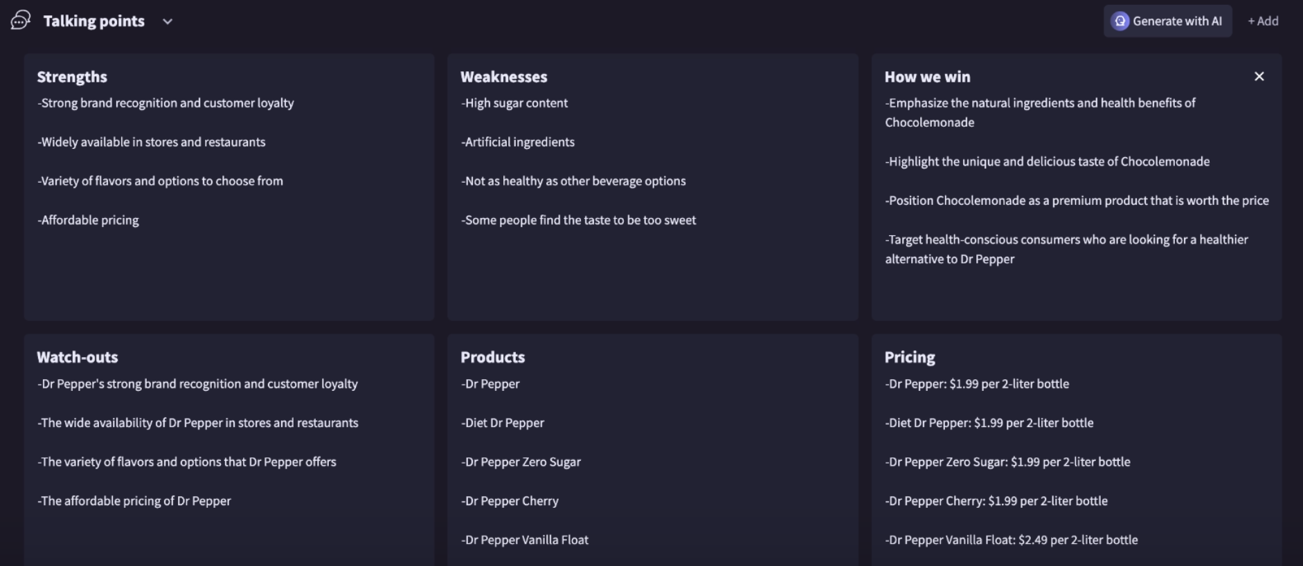 AI-Generated Sales Battlecards with Templates [Free Tool] 2024