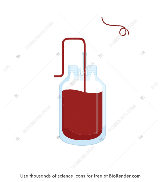 Free Blood bag (with tube) Icons, Symbols & Images | BioRender