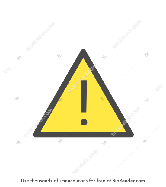 Free Exclamation mark (triangle) Icons, Symbols & Images | BioRender
