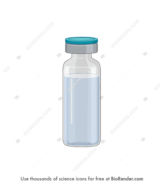 Free Injection vial (small, unlabelled) Icons, Symbols & Images | BioRender