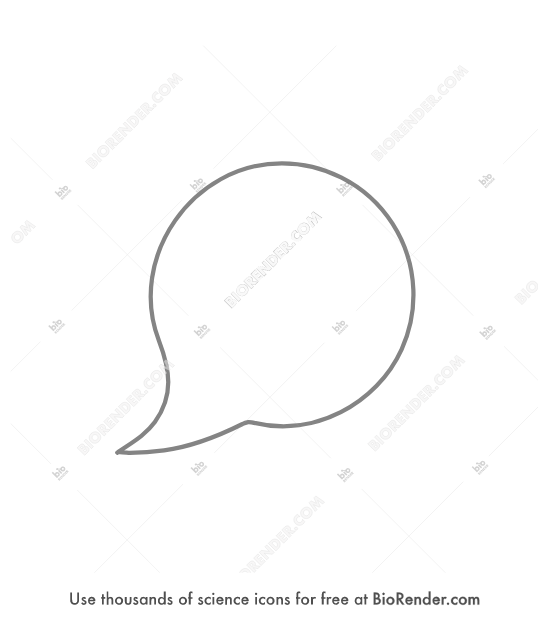 Free Speech bubble (circle 1) Icons, Symbols & Images | BioRender