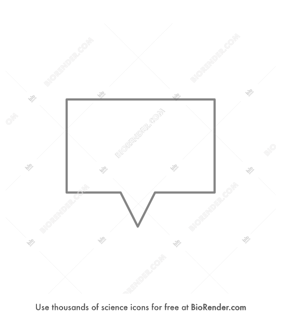 Free Speech bubble (rectangle 2) Icons, Symbols & Images | BioRender