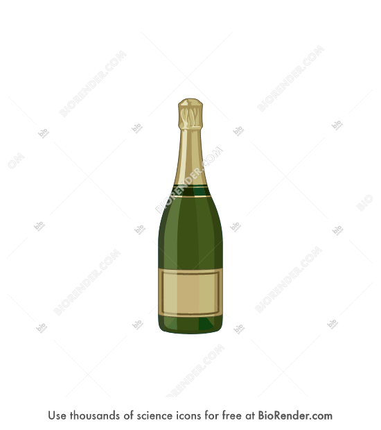 Free Wine (sparkling, bottle) Icons, Symbols & Images | BioRender