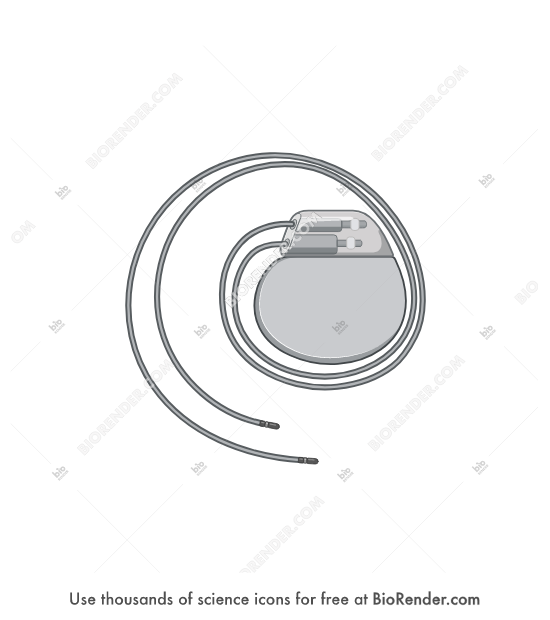 Free Pacemaker (with leads) Icons, Symbols & Images | BioRender