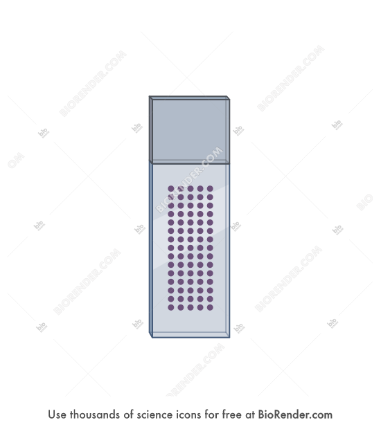 Free Microscope slide (top view, with grid sample) Icons, Symbols ...