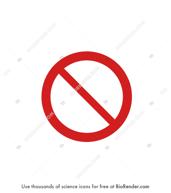 Free No sign Icons, Symbols & Images | BioRender