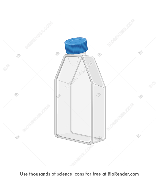 Free Cell culture flask (upright, empty) Icons, Symbols & Images ...