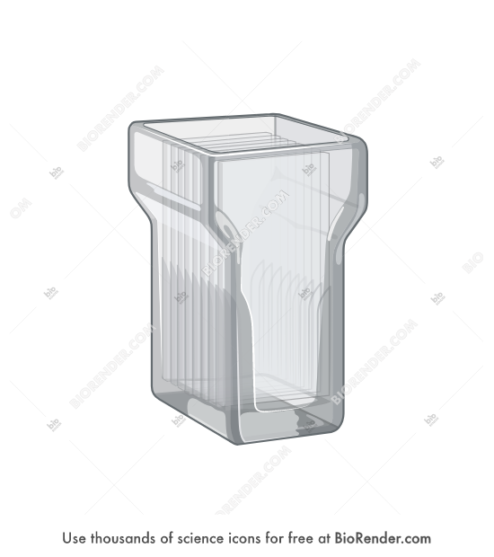 Free Coplin staining jar (with slides) Icons, Symbols & Images | BioRender