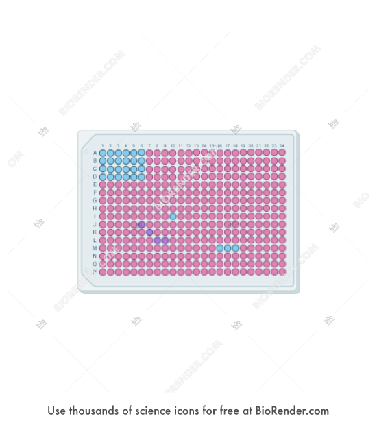 Free Well plate (top view, 384 wells, editable) Icons, Symbols & Images ...