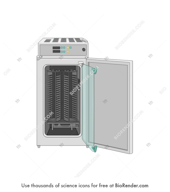 Free Laboratory incubator (cytomat, open) Icons, Symbols & Images ...