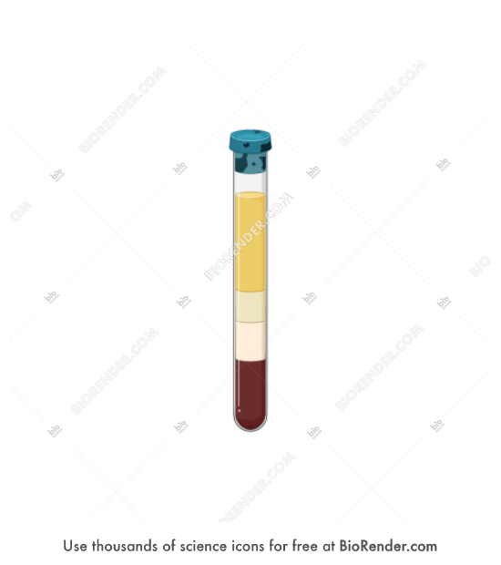 Free CPT tube with cap (blood after centrifugation) Icons, Symbols ...