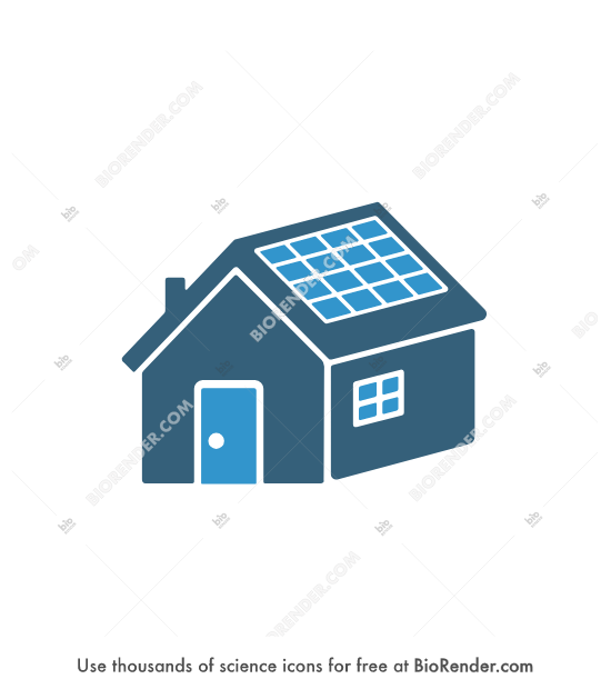 Free Solar panel (on roof) Icons, Symbols & Images | BioRender