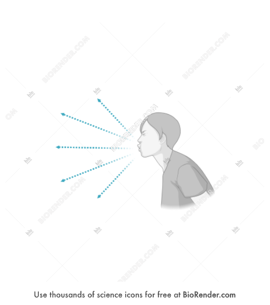 Free Sneezing (adult, with spray) Icons, Symbols & Images | BioRender
