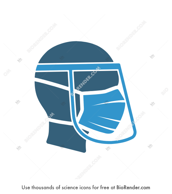 Free Face shield (on head) Icons, Symbols & Images | BioRender